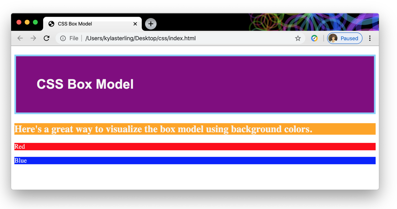 CSS Box Model – Web Dev