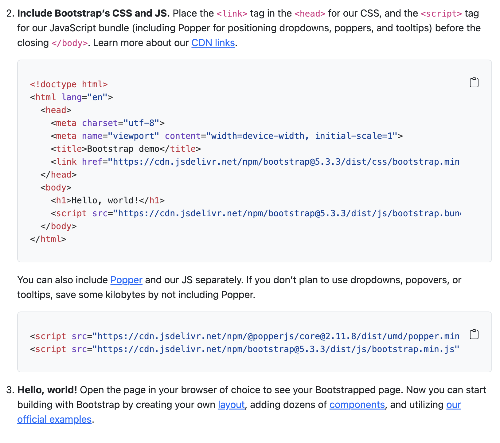 Bootstrap Starter Template – Web Dev